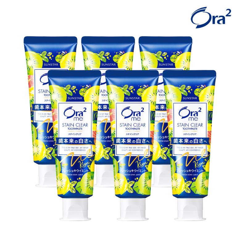 SUNSTAR三詩達 Ora2 me 淨白無瑕牙膏 奇異果香薄荷130g x 6入 | SOGOplus 線上購物